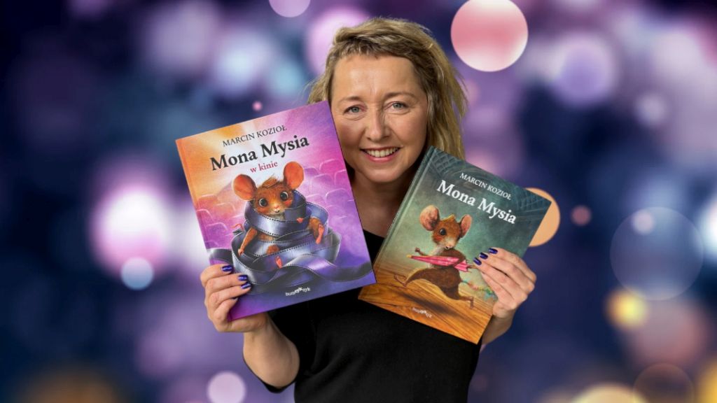 Książka dla dzieci o historii kina Mona Mysia w kinie - Strefa Psotnika